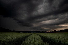 Storm Clouds Over Country Field Free Stock Photo - Public Domain Pictures