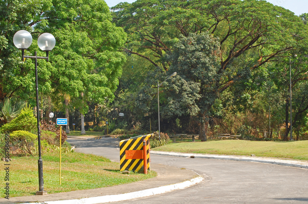 Meralco Development Center (MMLDC) pathway with trees in Sumulong ...
