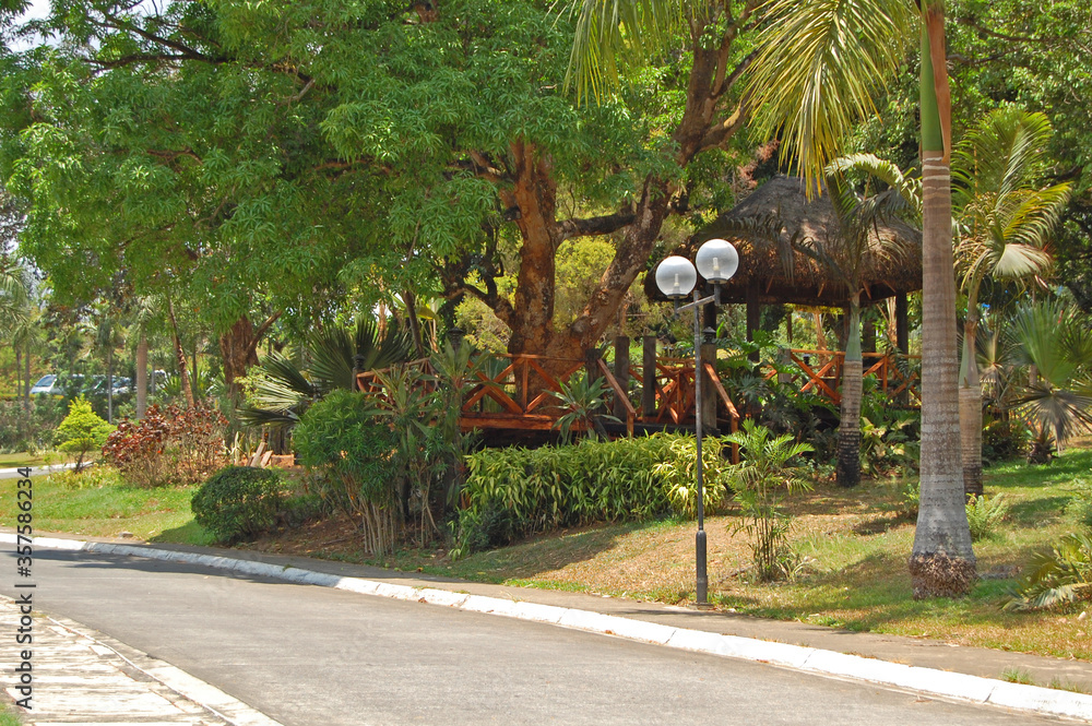 Meralco Development Center (MMLDC) pathway with trees in Sumulong ...