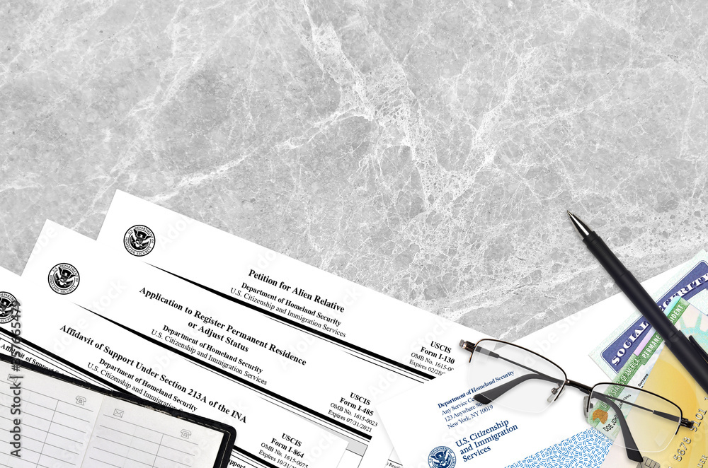 I-130 Petition for alien relative, I-485 Application to register ...