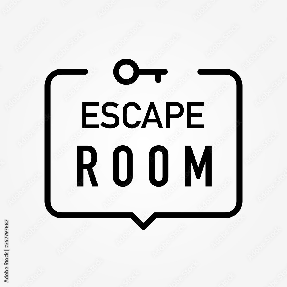 Escape room. Vector logo Stock Vector | Adobe Stock