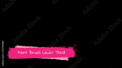 Paint Brush Lower Third Stock Template | Adobe Stock