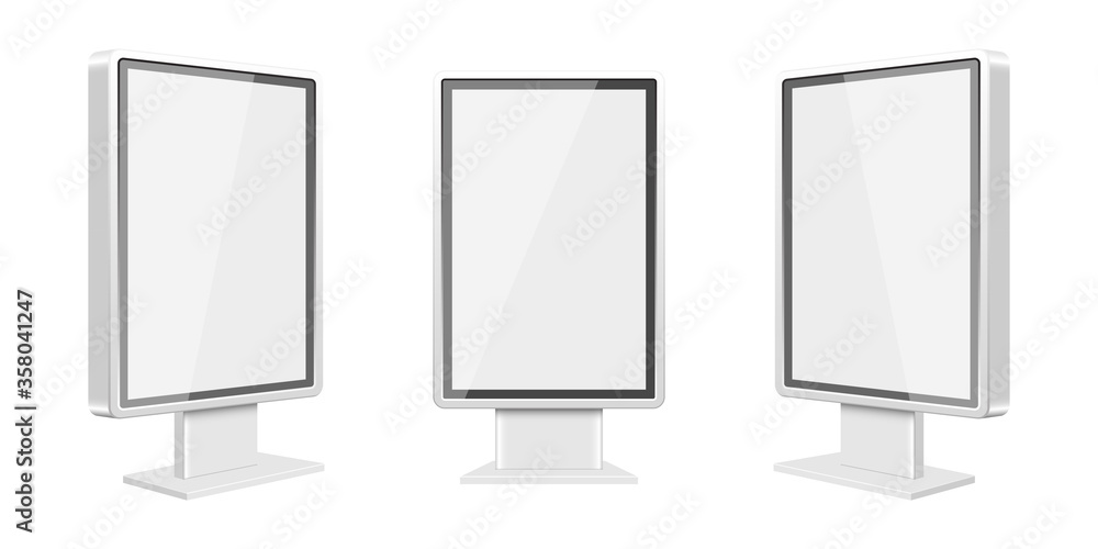 Light box template vector design illustration isolated on white ...