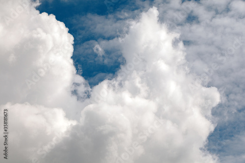 Beautiful clouds movement on the sky, white clouds background - Buy ...
