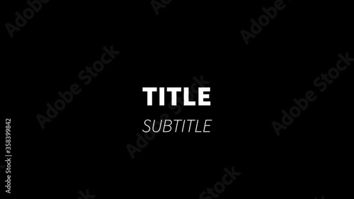 Basic Title 2-Line Stock Template | Adobe Stock