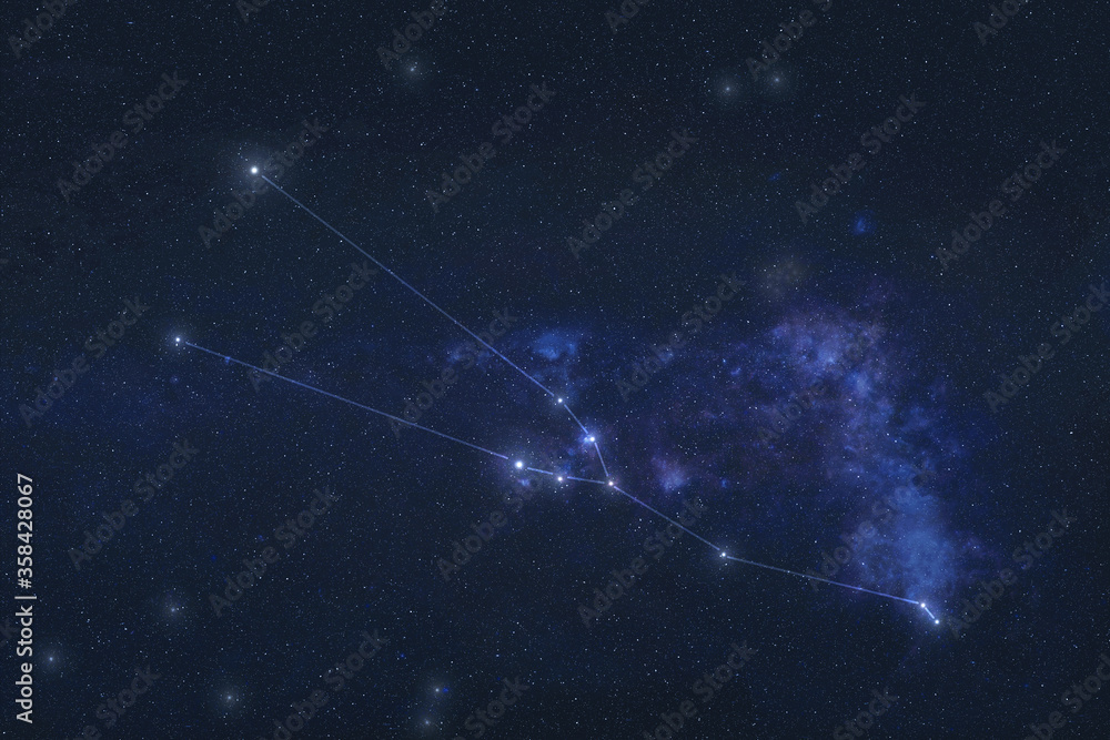 Taurus Constellation in outer space Elements of this image were ...