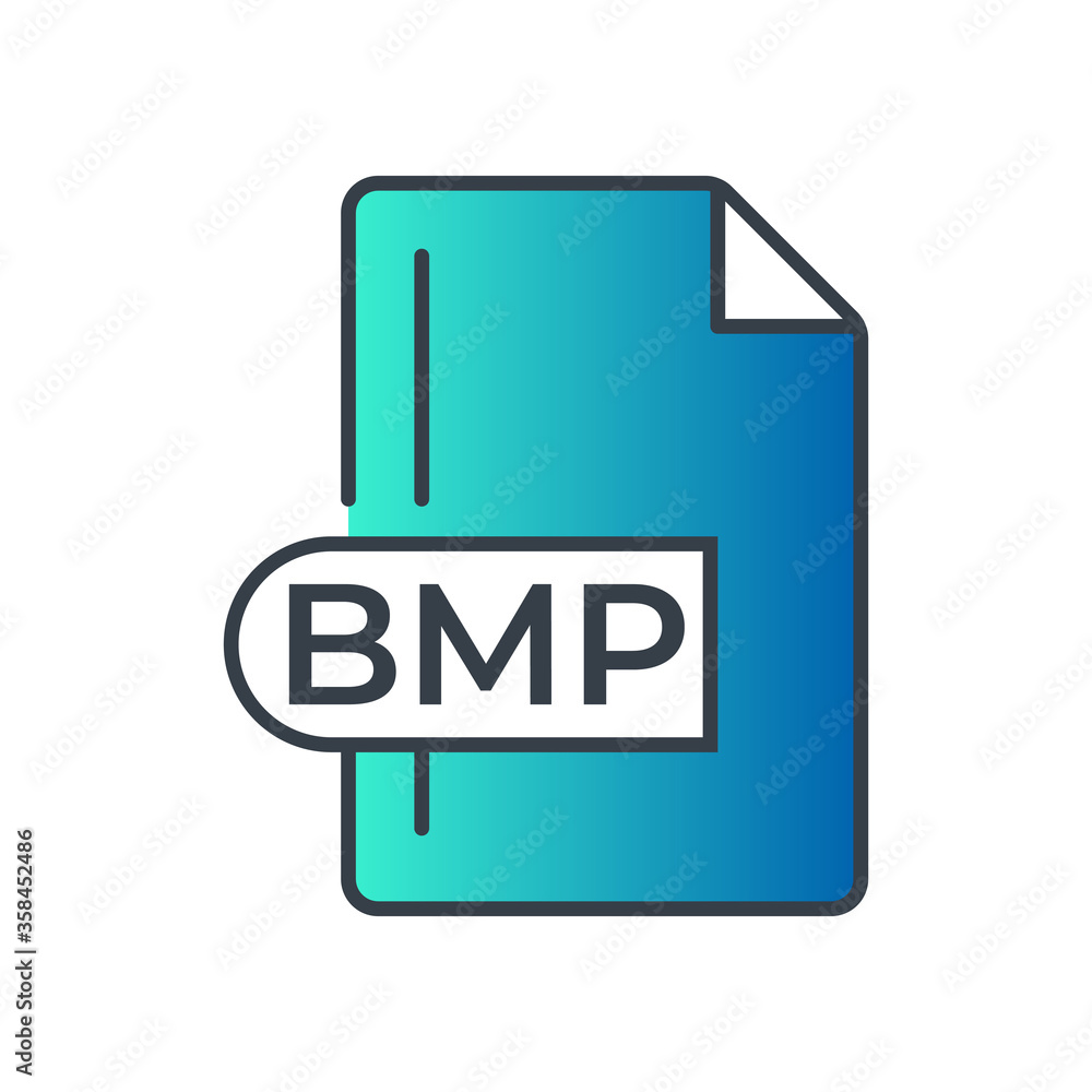 Stock-Vektorgrafik „BMP File Format Icon. Bitmap image file extension ...