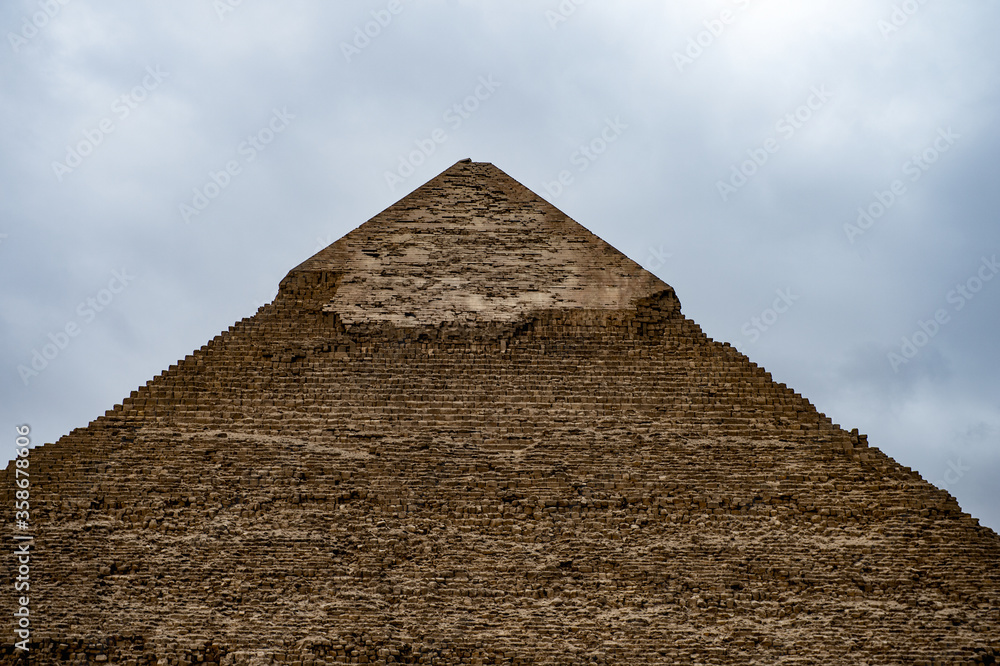 It's Pyramid of Khafre (Pyramid of Chephren), one of the Ancient ...
