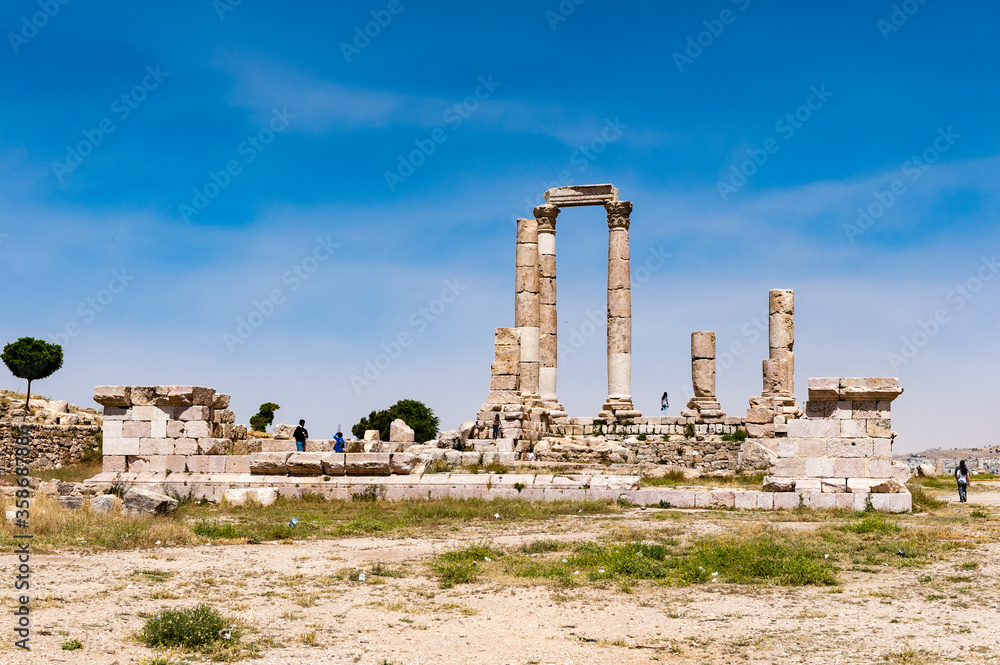 It's Temple of Hercules of the Amman Citadel complex (Jabal al-Qal'a ...