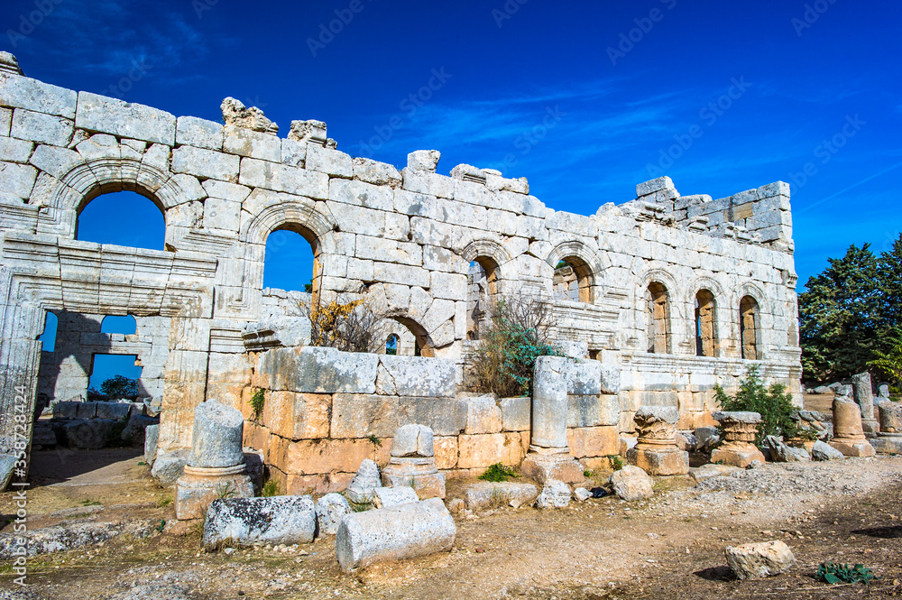 It's Ruins of the ancient castle in Syria. Stock Photo | Adobe Stock