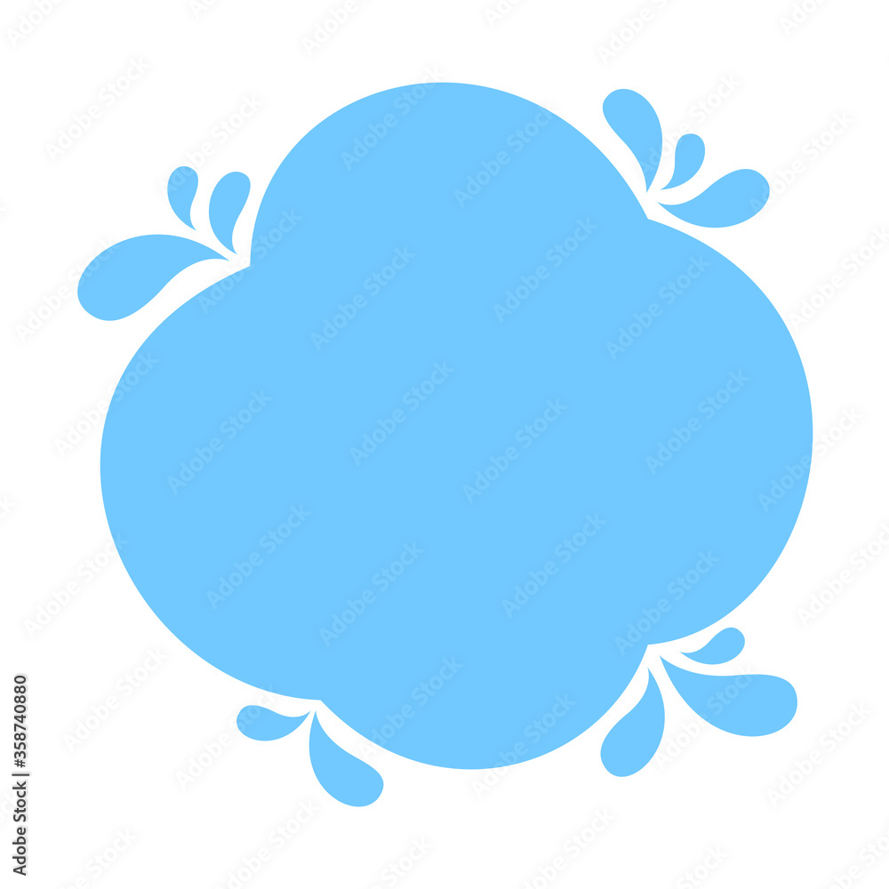Vector de Stock blob shape light blue soft for banner copy space, aqua ...