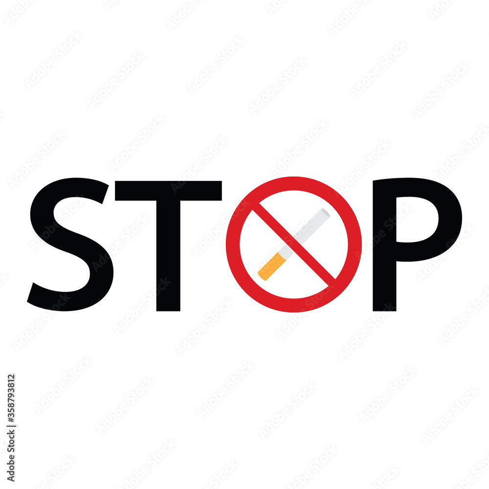 No smoking vector Not allow cigarette sign. The red circle prohibiting ...