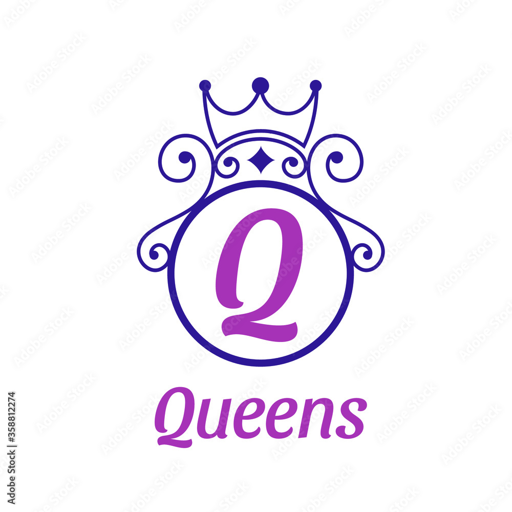 logo queen Stock Vector | Adobe Stock