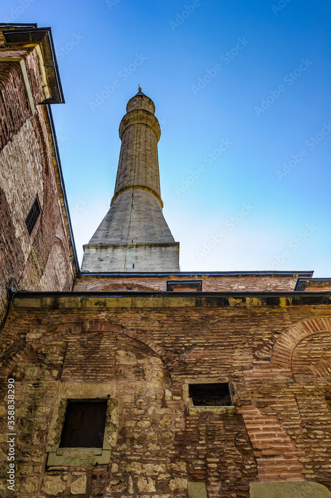 It's Tower of the Hagia Sophia, an imperial mosque, and now a museum in ...