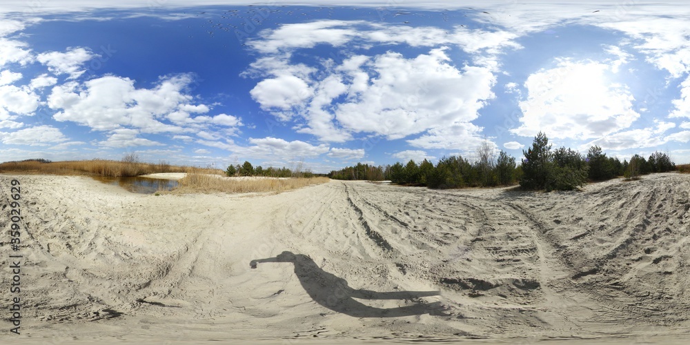 Sand Coast HDRI Panorama Stock Photo | Adobe Stock