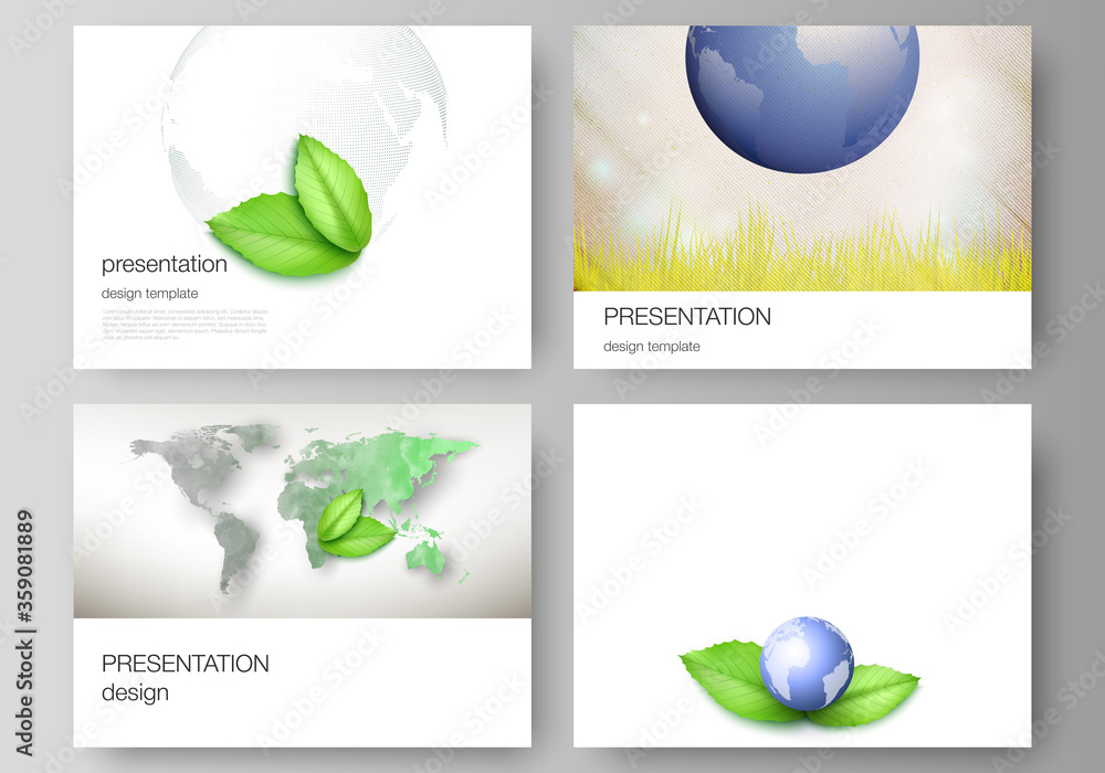 Vector layout of the presentation slides design business templates ...