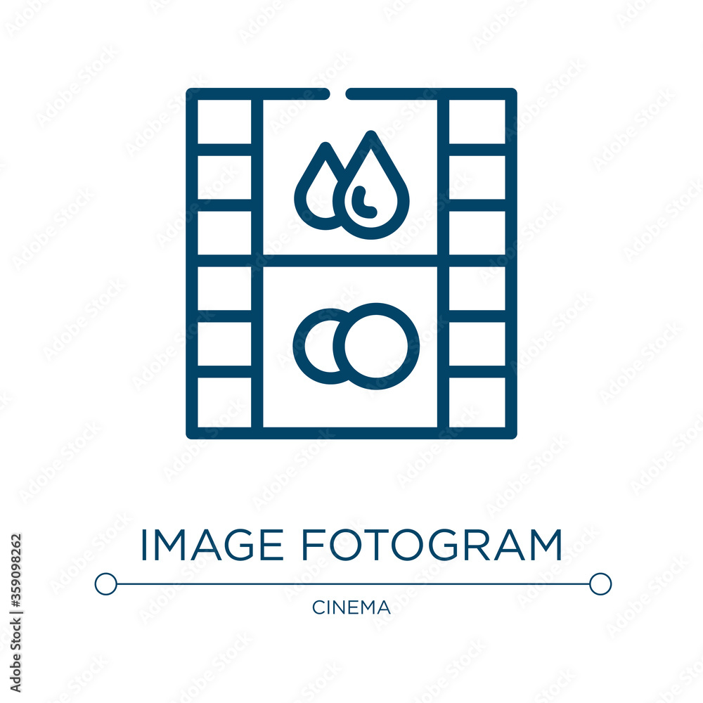 Image fotogram icon. Linear vector illustration from cinema collection ...