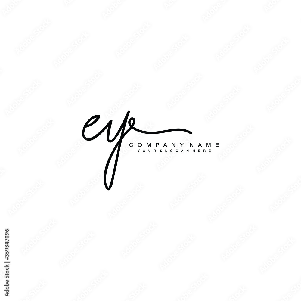 EY initials signature logo. Handwriting logo vector templates. Hand ...