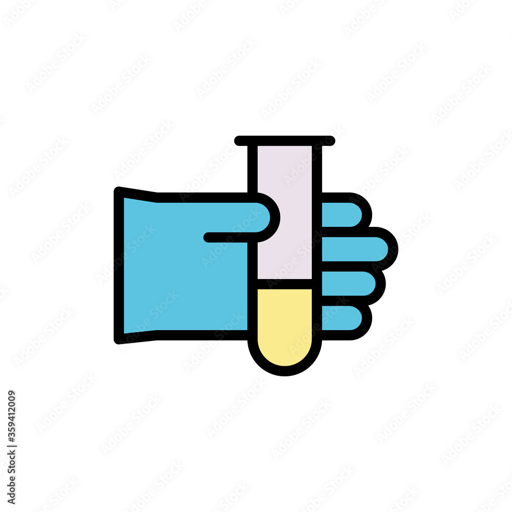 Flask Glove Icon Simple Color With Outline Vector Elements Of Stinks Icons For Ui And Ux