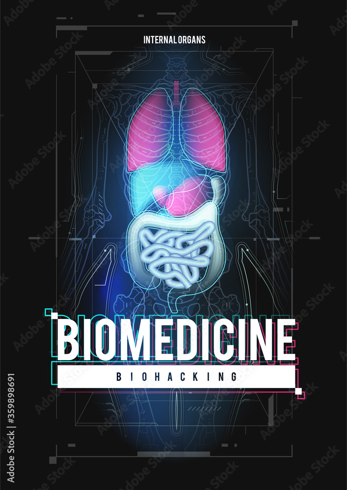 Body hologram, futuristic design. Human cloning concept. Innovation ...