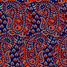 Red And Gold Paisley Paper Free Stock Photo - Public Domain Pictures