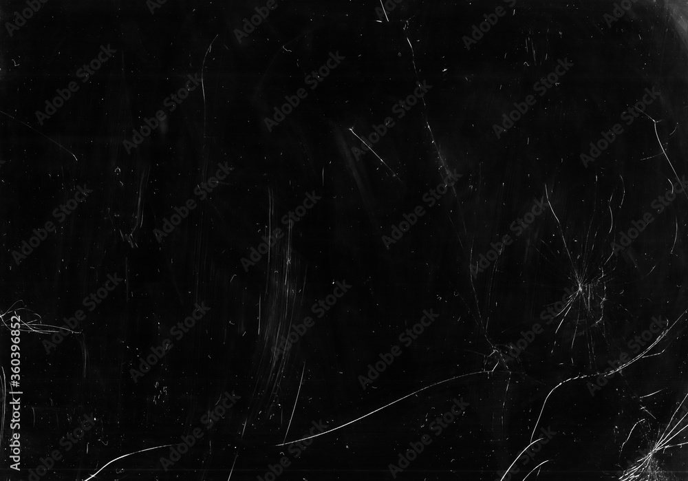 Broken glass layer. Fractured digital screen. Black crashed texture ...