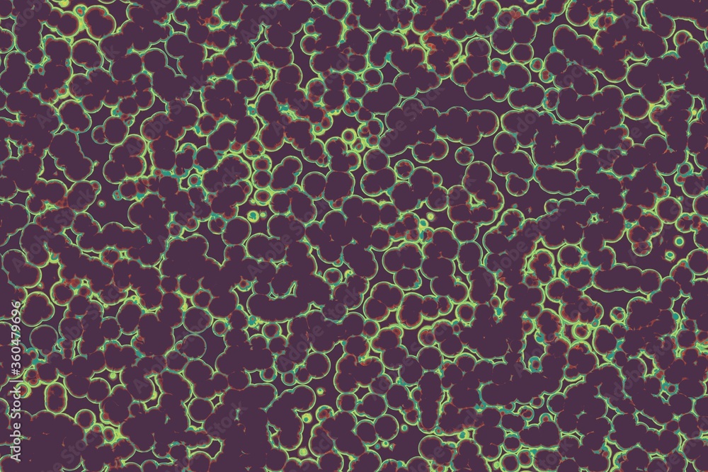 Shape of bacterial cell - abstract colorful background illustration ...