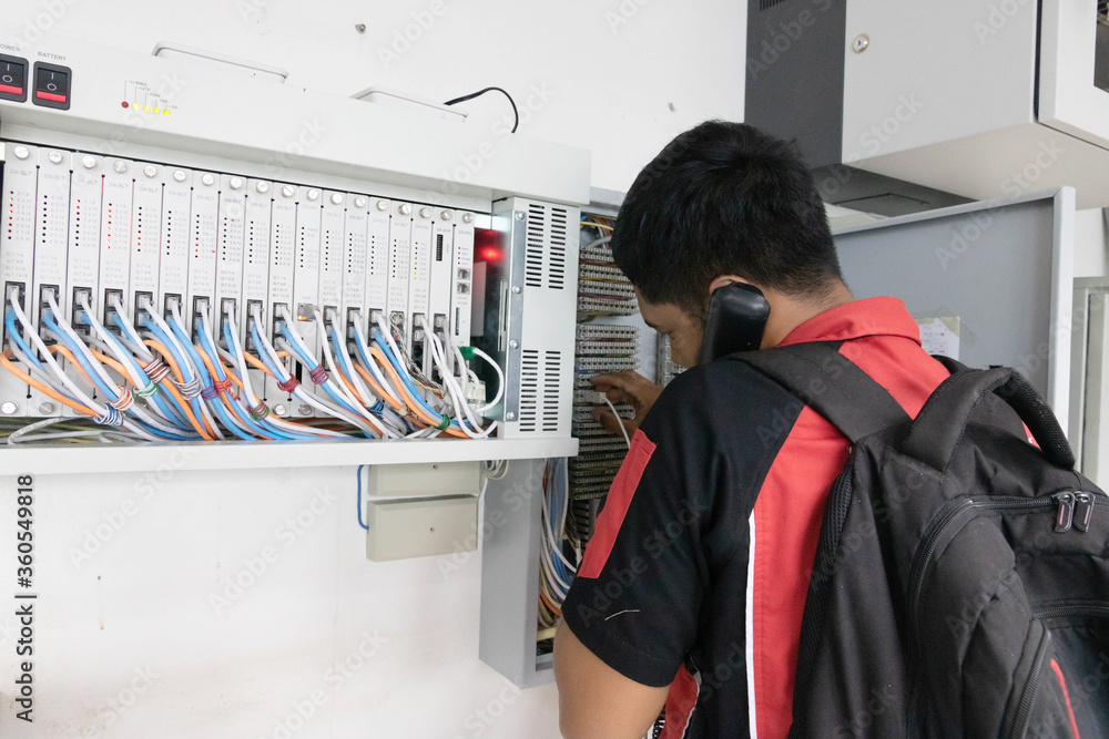 Maintenace private Automatic Branch eXchange (PABX) with extension line ...