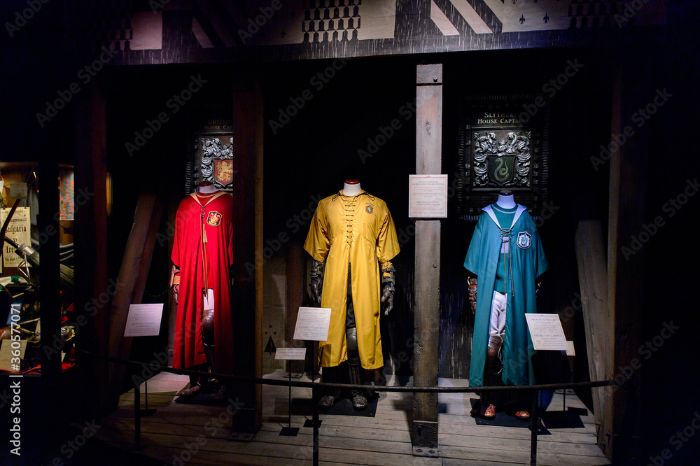 MADRID, SPAIN - NOV 22, 2017: Oliver Wood, Diggory and Draco Malfoy ...