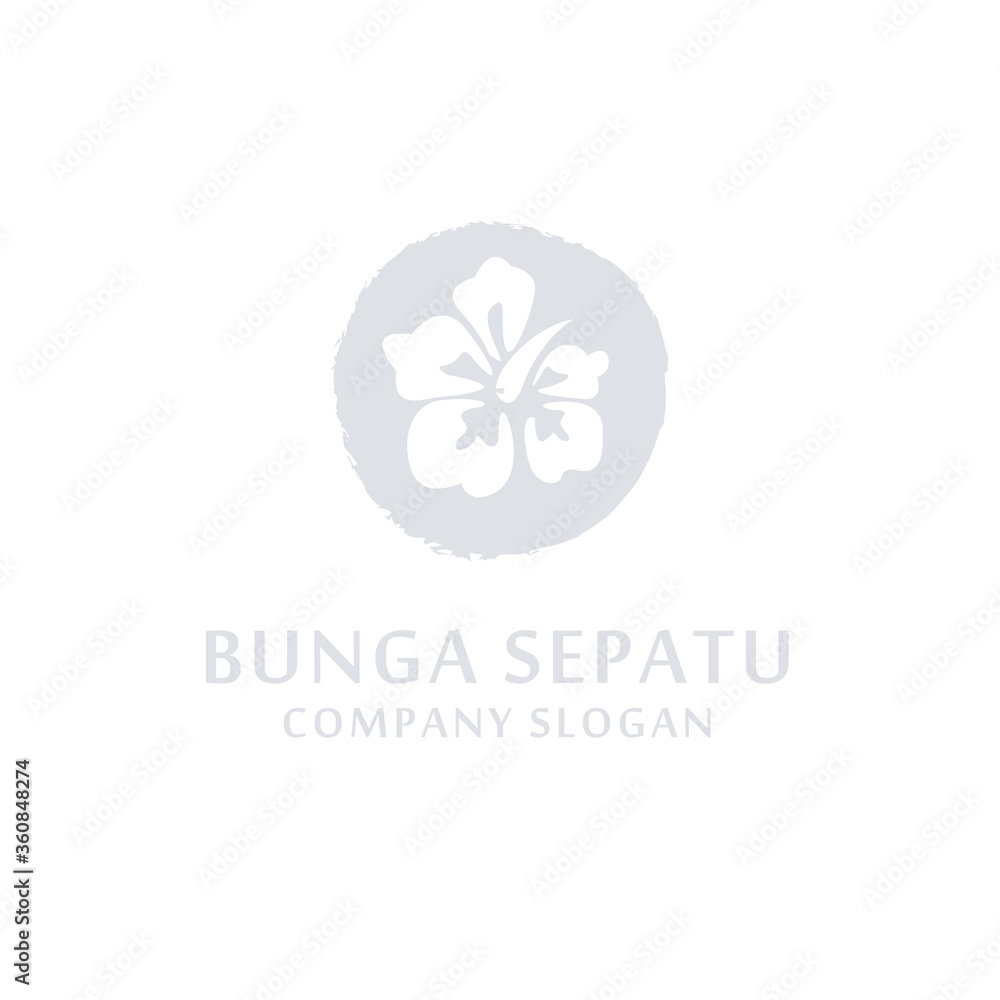 hawaiian flower logo design vector inspiration Stock Vector | Adobe Stock