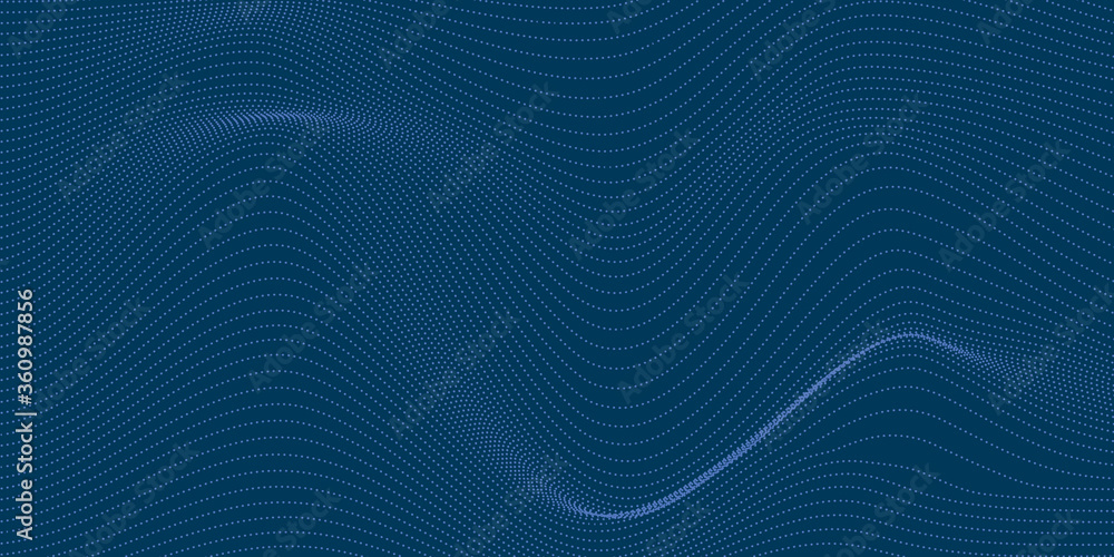 Abstract blue pattern and background poster with dynamic triangle ...