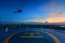 Helicopter Landing On Building Free Stock Photo - Public Domain Pictures
