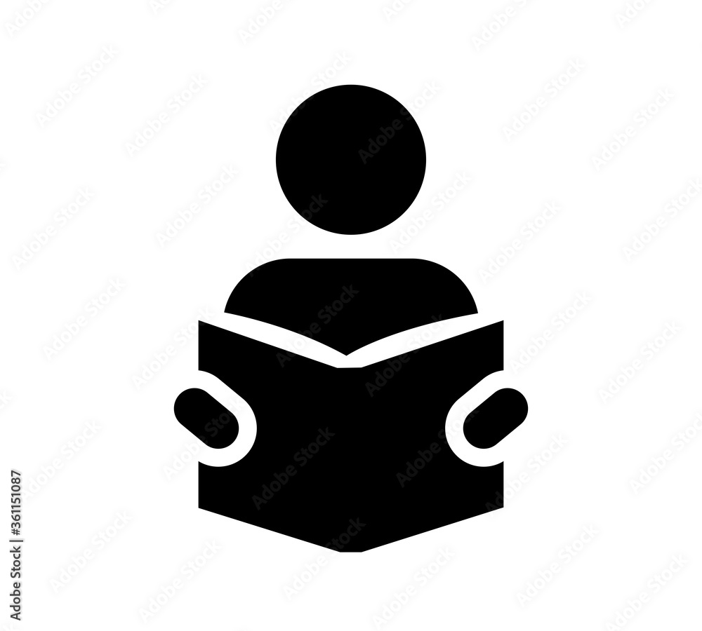 Book vector icon, read symbol. Linear style sign for mobile concept and ...