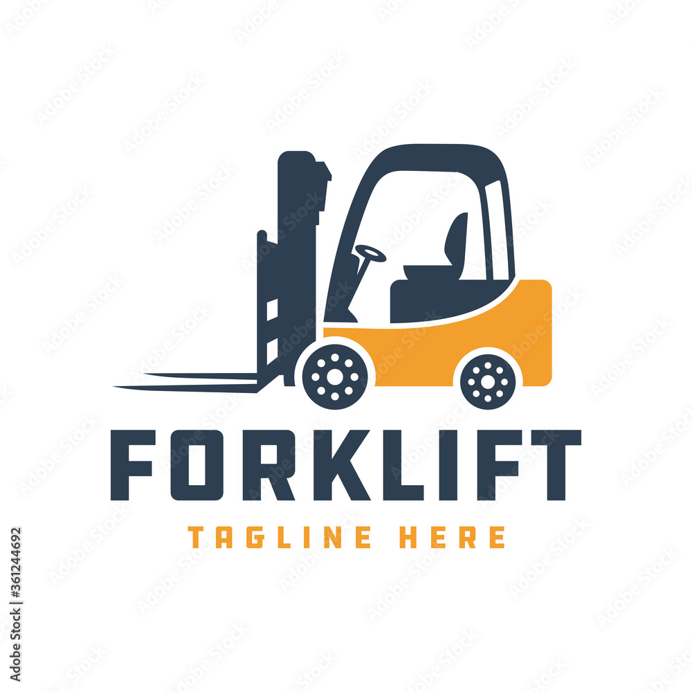 Forklift vector logo design your Stock Vector | Adobe Stock