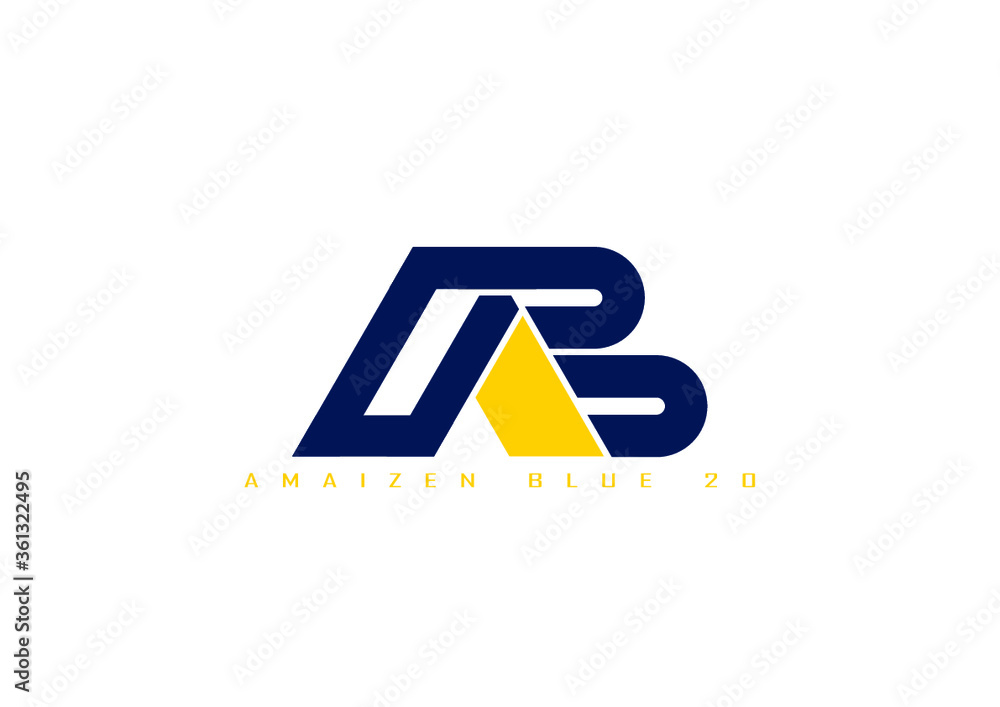 AB logo, AB, AB letters logo, sign, symbol, warning, electric, danger ...