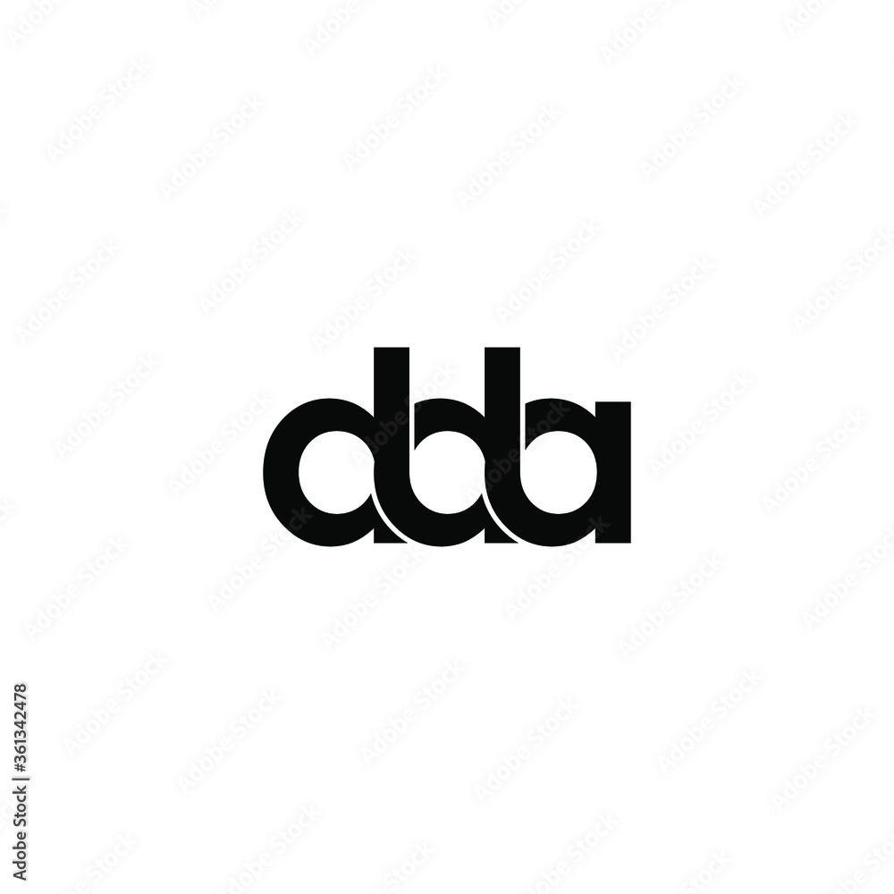 dda letter original monogram logo design Stock Vector | Adobe Stock