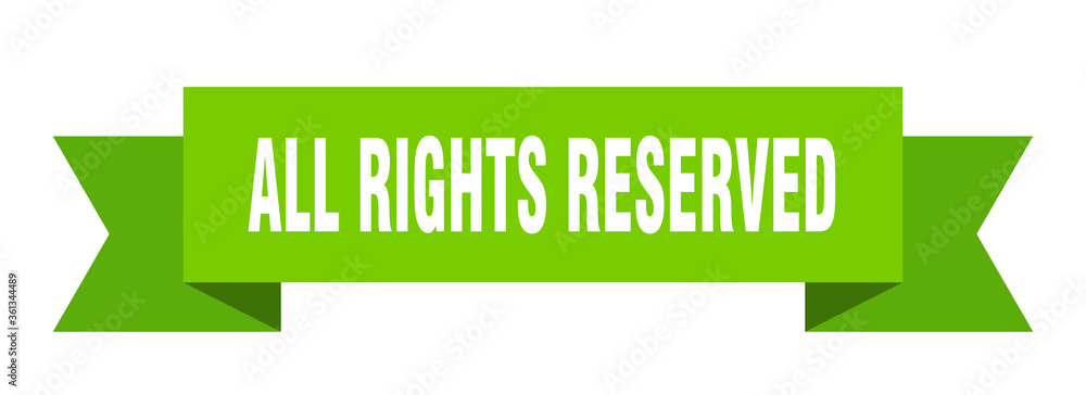 Vector de Stock all rights reserved ribbon. all rights reserved ...
