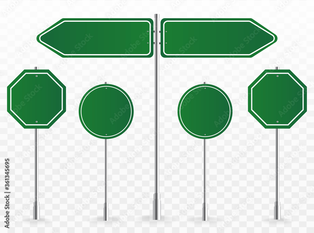 Direction sign board, road destination signs, street signage boards and ...