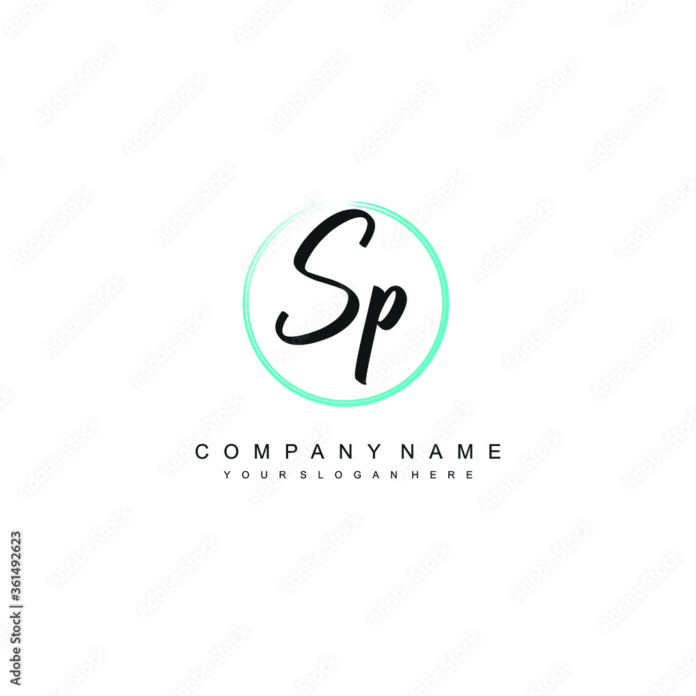 SP initials signature logo. Handwriting logo vector templates. Hand ...