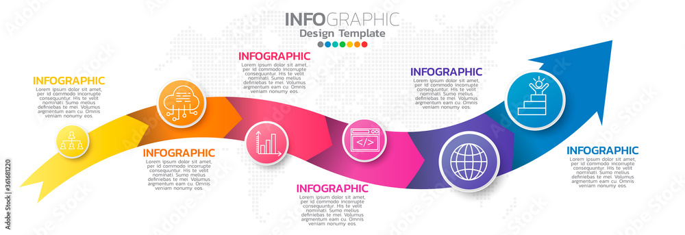 Infographic elements for content, diagram, flowchart, steps, parts ...