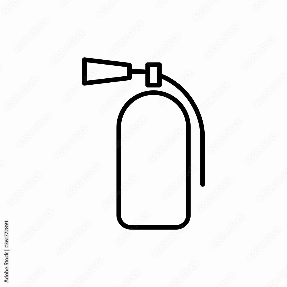 Outline fire extinguisher icon.Fire extinguisher vector illustration ...