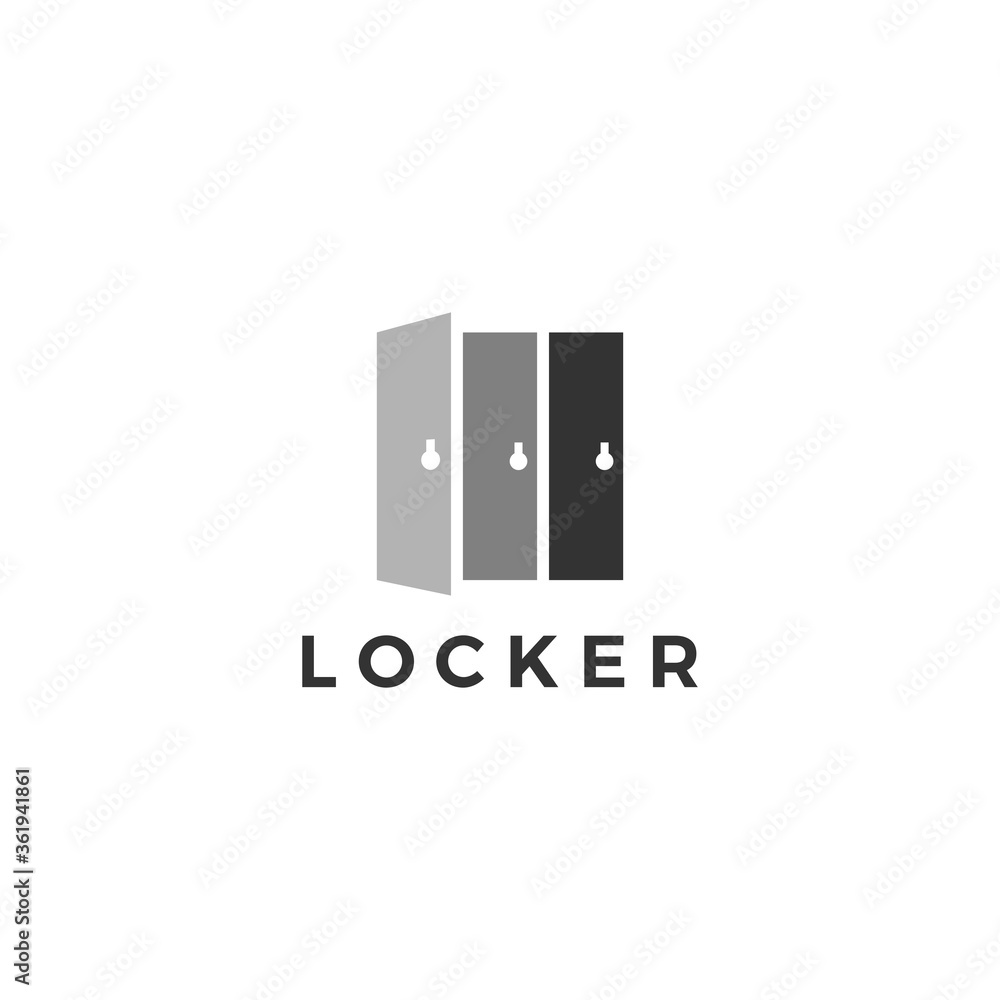 locker room logo vector icon illustration Stock Vector | Adobe Stock