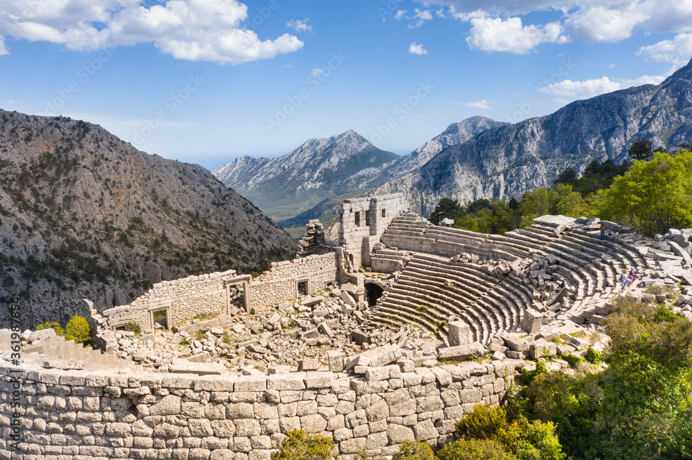 Termessos ancient city the amphitheatre. Termessos is one of Antalya ...