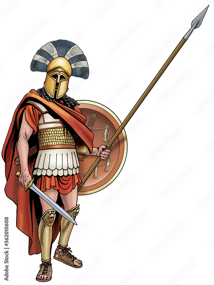 Ancient Greece - A Spartan Hoplite, they were citizen-soldiers of ...