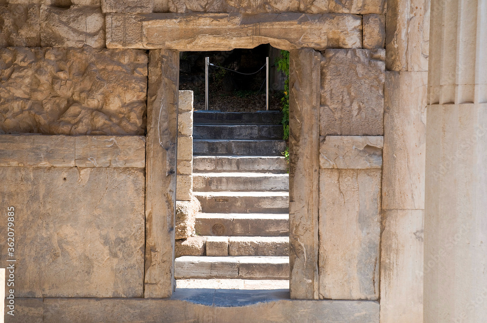 Foto athens, greece, ancient, gate, temple, architecture, greek, ruins ...