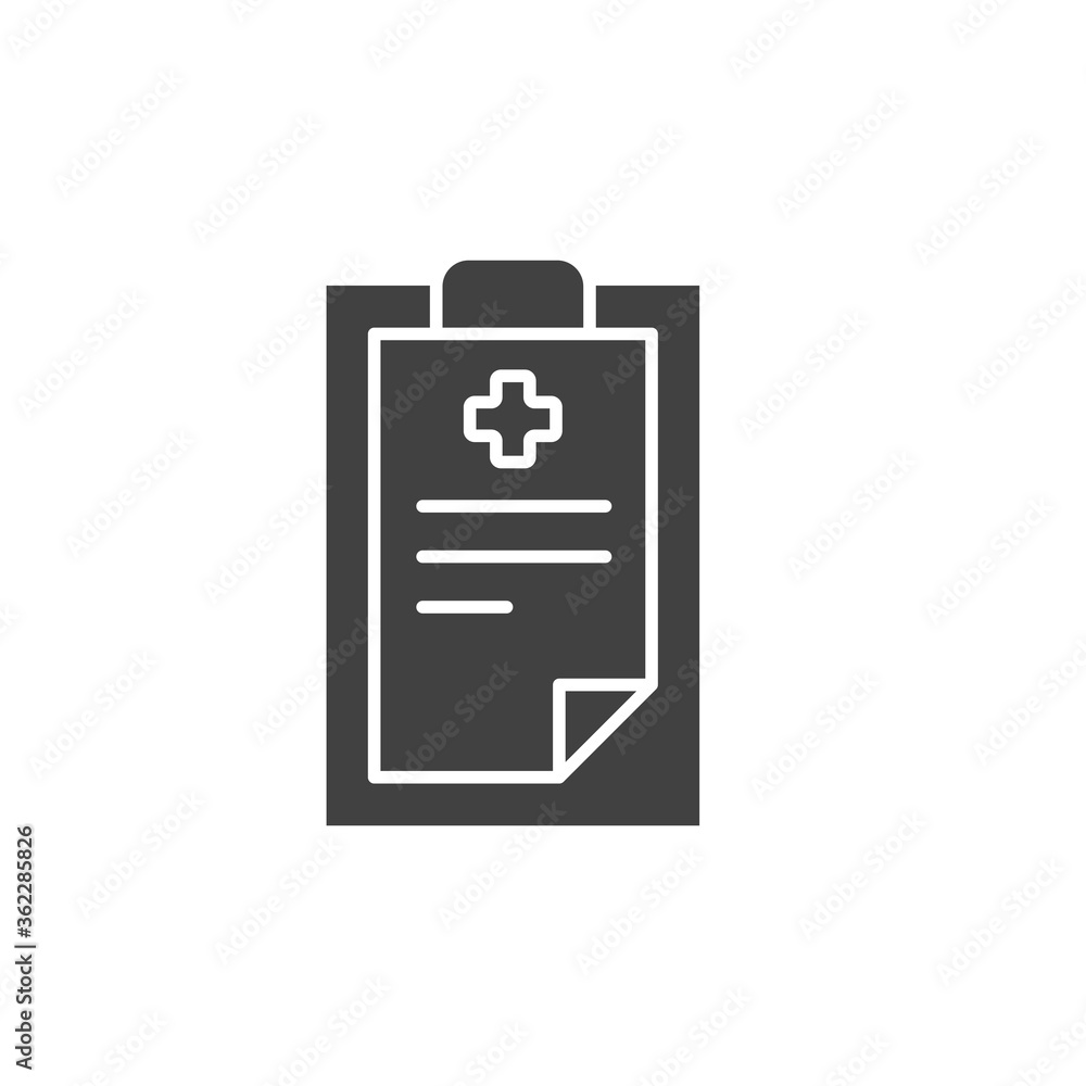 Medical report icon. Record symbol modern, simple, vector, icon for ...