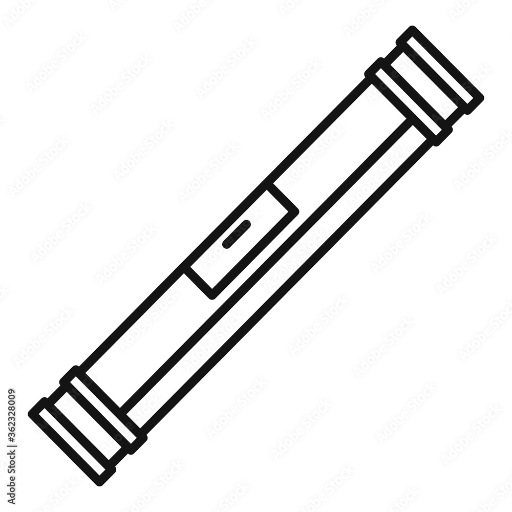 Level bar icon. Outline level bar vector icon for web design isolated ...