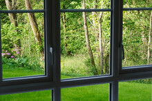 Spring Garden Window Frame View Free Stock Photo - Public Domain Pictures