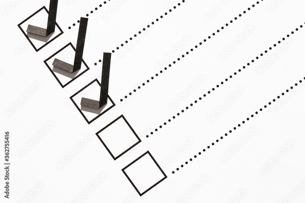 Check list and marker Stock Photo | Adobe Stock