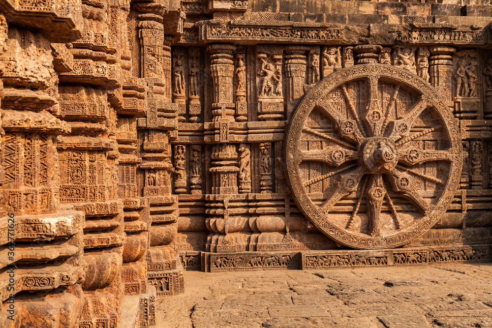 The ancient Sun temple at Konark built in 13th century is a world ...